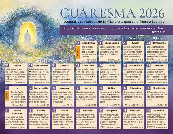 Daily Lent 2026 Catholic Spanish Calendar – Bayard Faith Resources