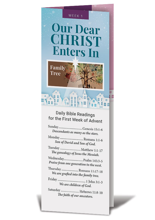 Our Dear Christ Enters In Biblical Bookmark for Advent – Bayard Faith ...