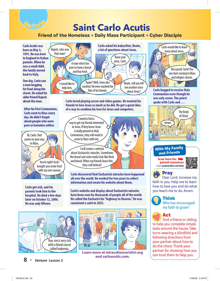 Carlo Acutis Story (Digital) – Bayard Faith Resources