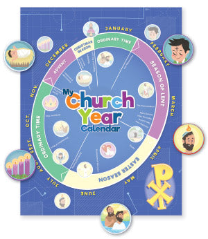 My Church Year Calendar Activity Sheet with Stickers | Bayard Faith ...